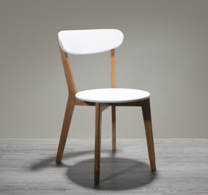 Minimalist Modern Design Solid Wood and MDF Dining Chair - Made Minimal